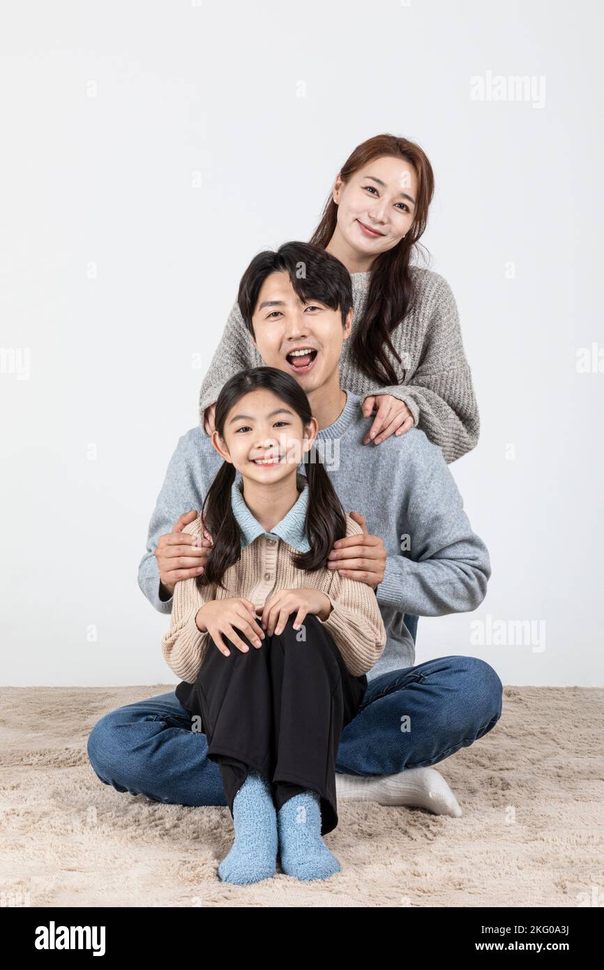 Happy Korean Family