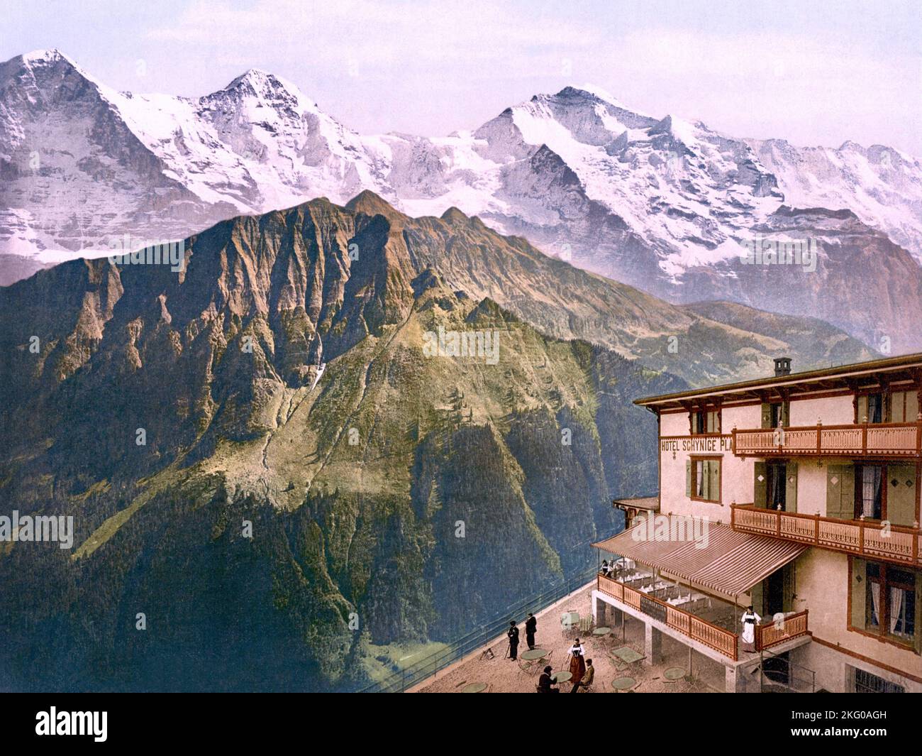 Schynige Platte, Eiger, Mönch and Jungfrau, Bernese Oberland, Bern ...