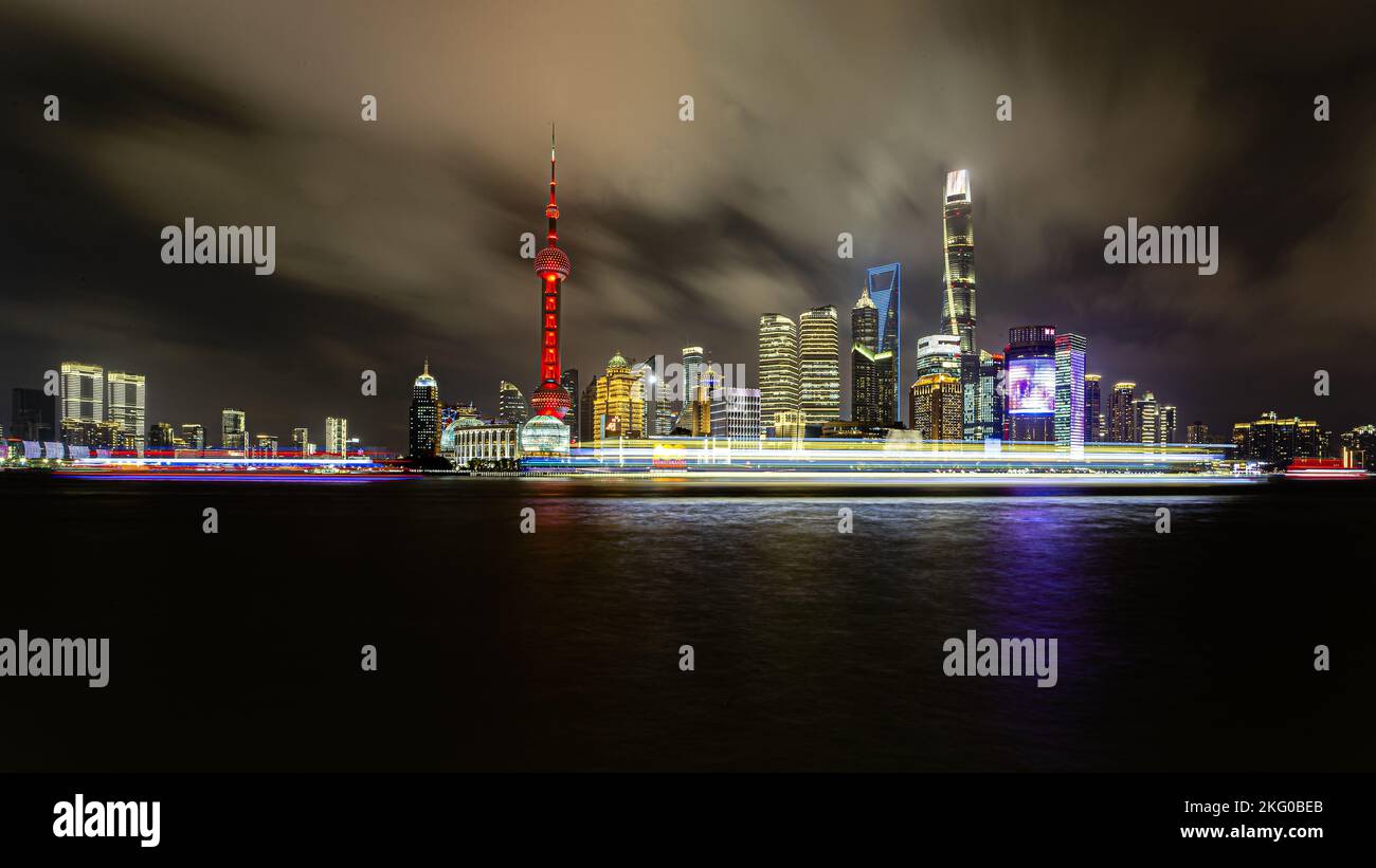 A Time-lapse photograph at the celebration party for the centennial of ...