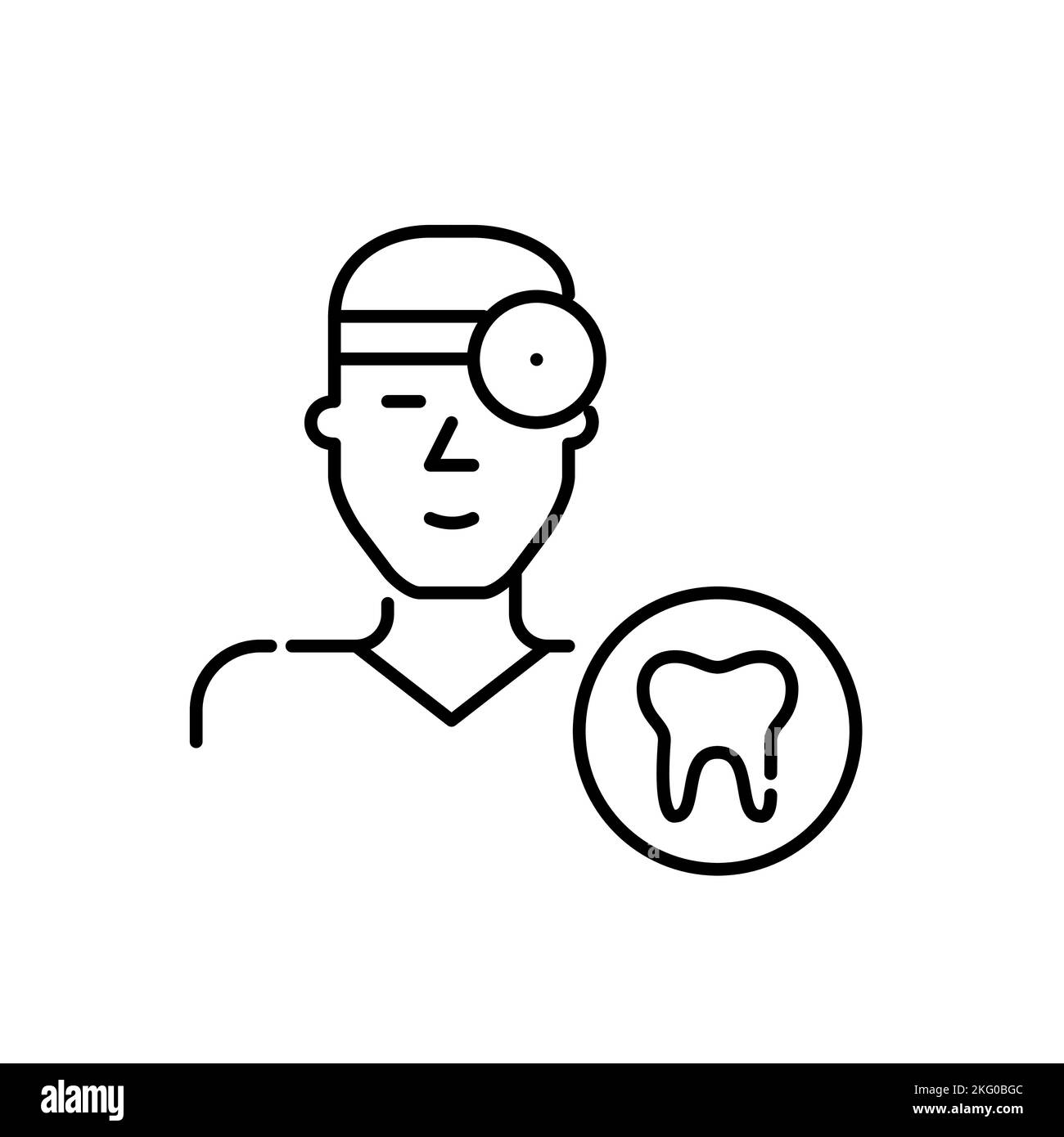 Dental surgeon icon. Pixel perfect, editable stroke design Stock Vector ...