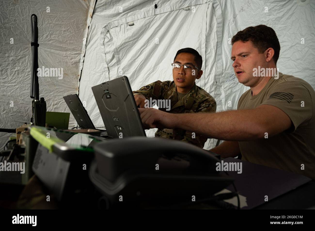 Mission Support Radio airmen perform peer review and quality control to ...