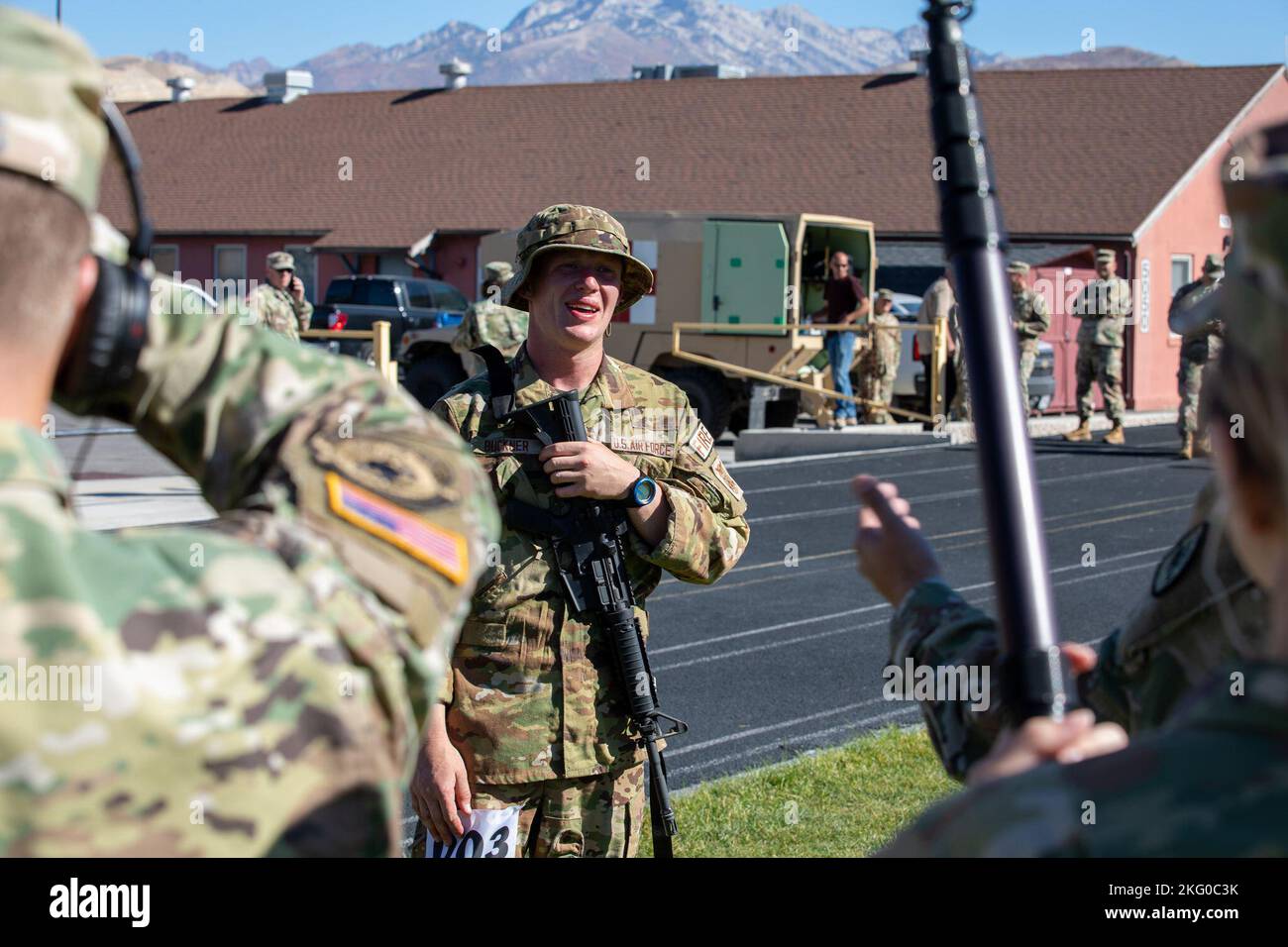 Airman 1st Class Kevin Buckner with the 151st Air Refueling Wing is ...
