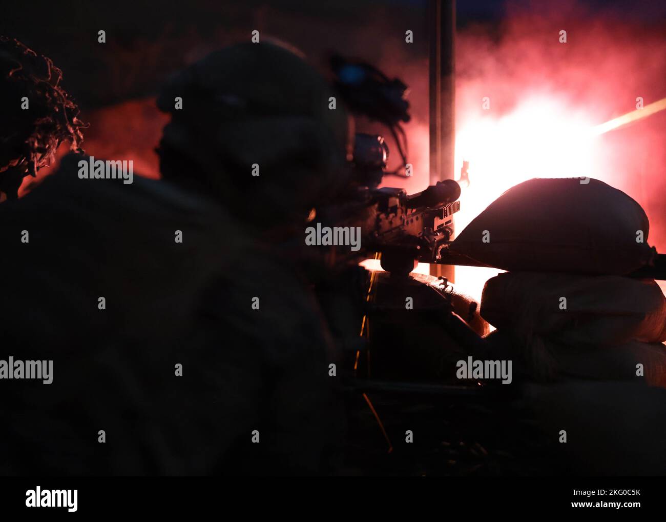 U.S. Marine Lance Cpl. Miguel Nelson, a machine gunner with Lima ...