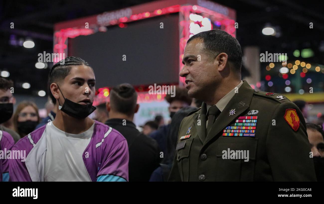 Col. Carlos Caceres, 1st Mission Support Command commanding officer ...
