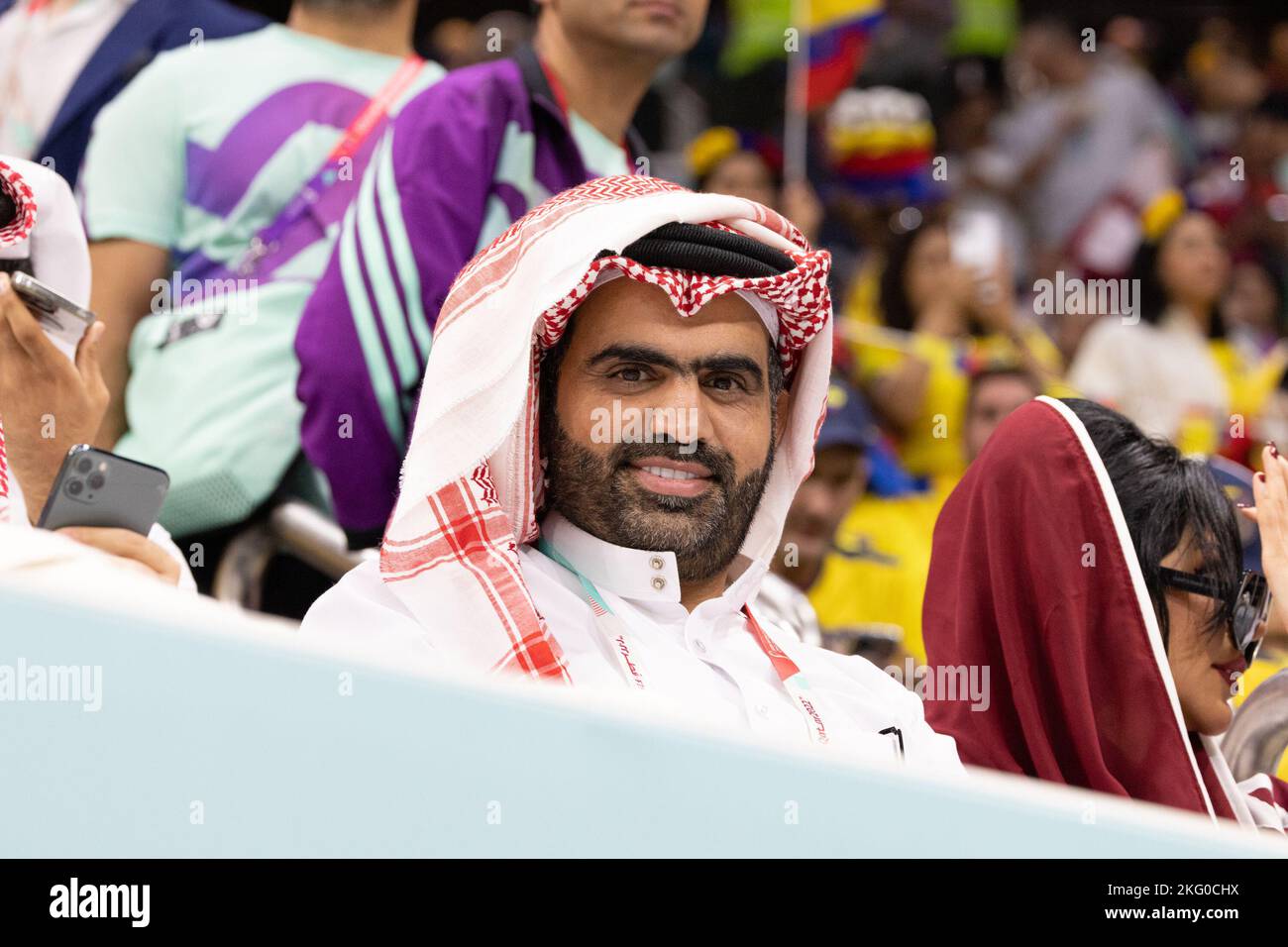 Al Khor, Qatar. 20th Nov, 2022. AL KHOR, QATAR - NOVEMBER 20: Supporter ...