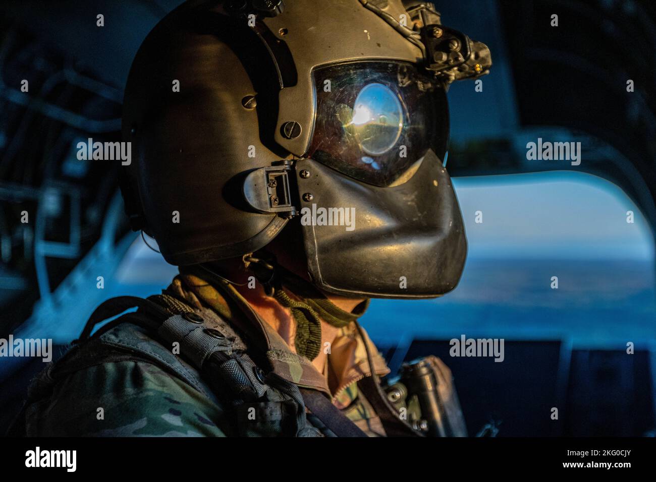 U.S. Army Spc. Shane Sutton, a CH-47 Chinook crew chief, assigned to ...