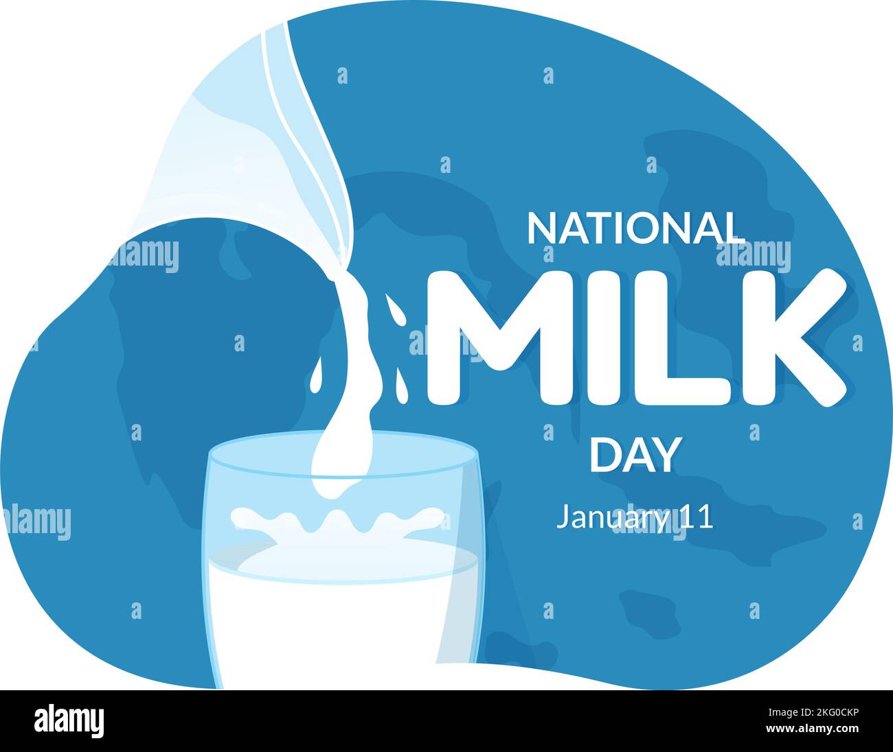 Happy Milk Day Celebration with Splash Drop in Smooth Wave of White ...