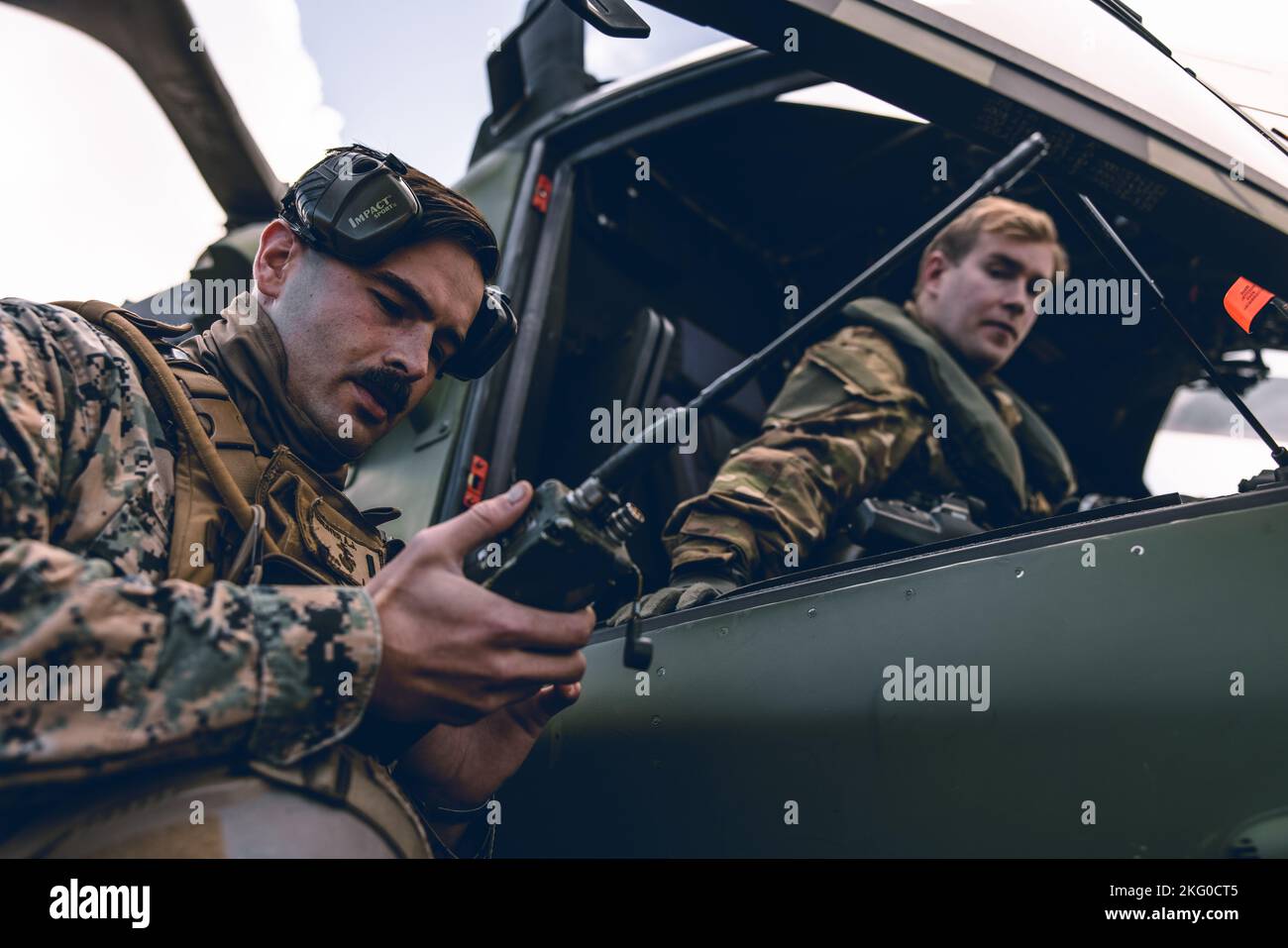 U.S. Marine Corps 1st Lt. Anthony Vandiver a logistics officer with ...