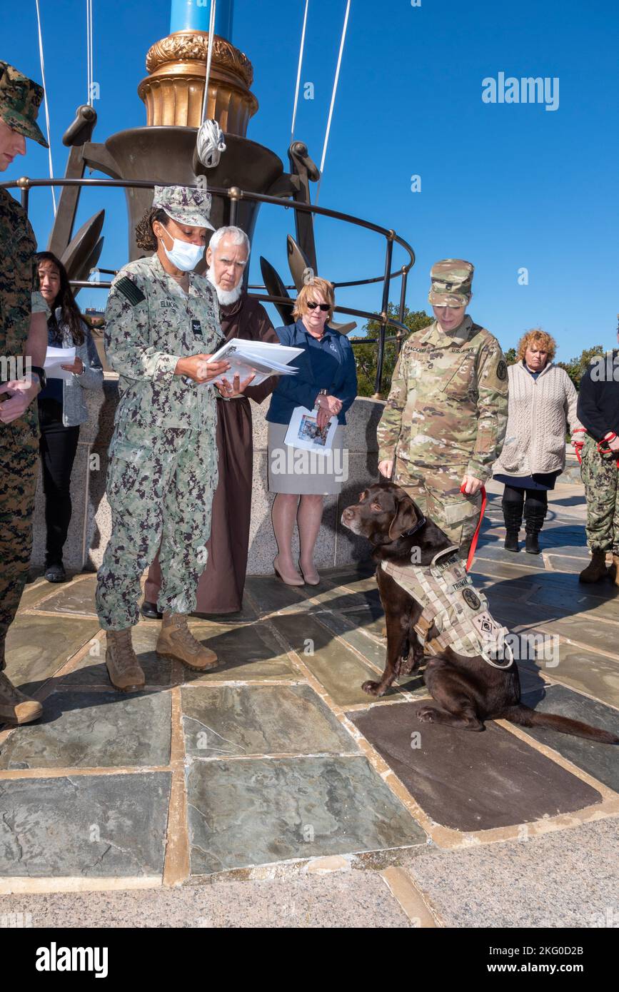 A promotion and commissioning ceremony for the Facility Dog Program at ...