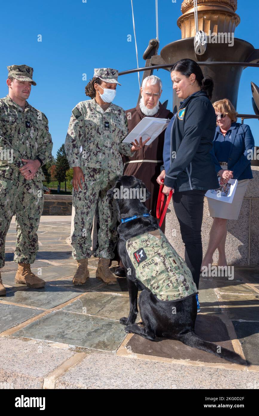 A promotion and commissioning ceremony for the Facility Dog Program at ...
