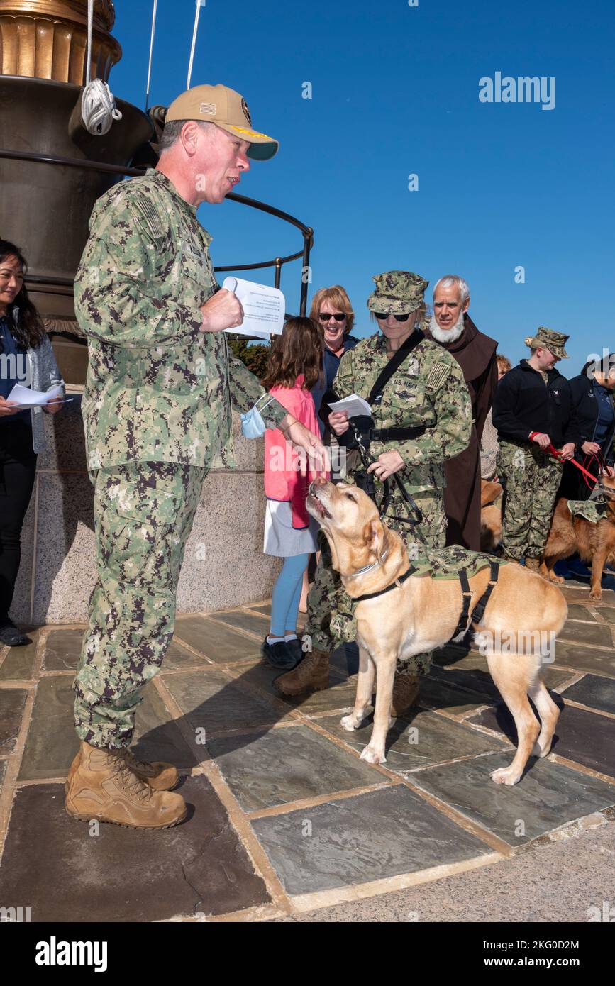 A promotion and commissioning ceremony for the Facility Dog Program at ...