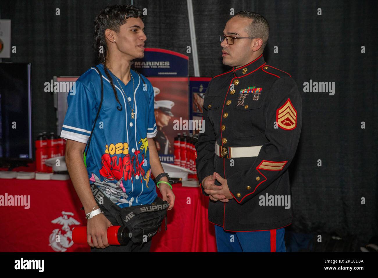 U.S. Marine Corps Staff Sgt. Fabián I. Machado Pérez, a recruiter with ...
