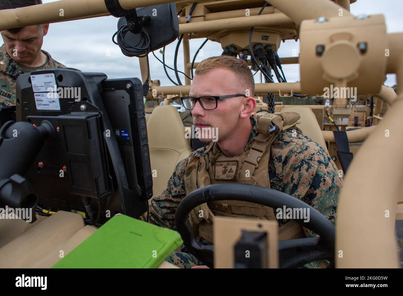 U.S. Marine Corps Lance Cpl. Kevin Holdaway, a low-altitude air-defense ...