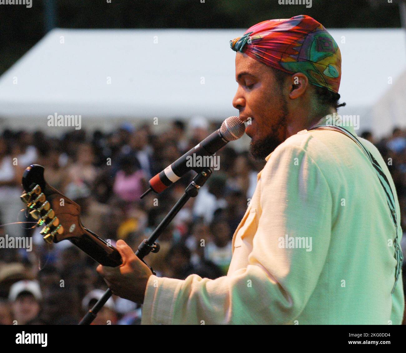 Van Hunt performs during the On The Bricks concert series at Centennial ...