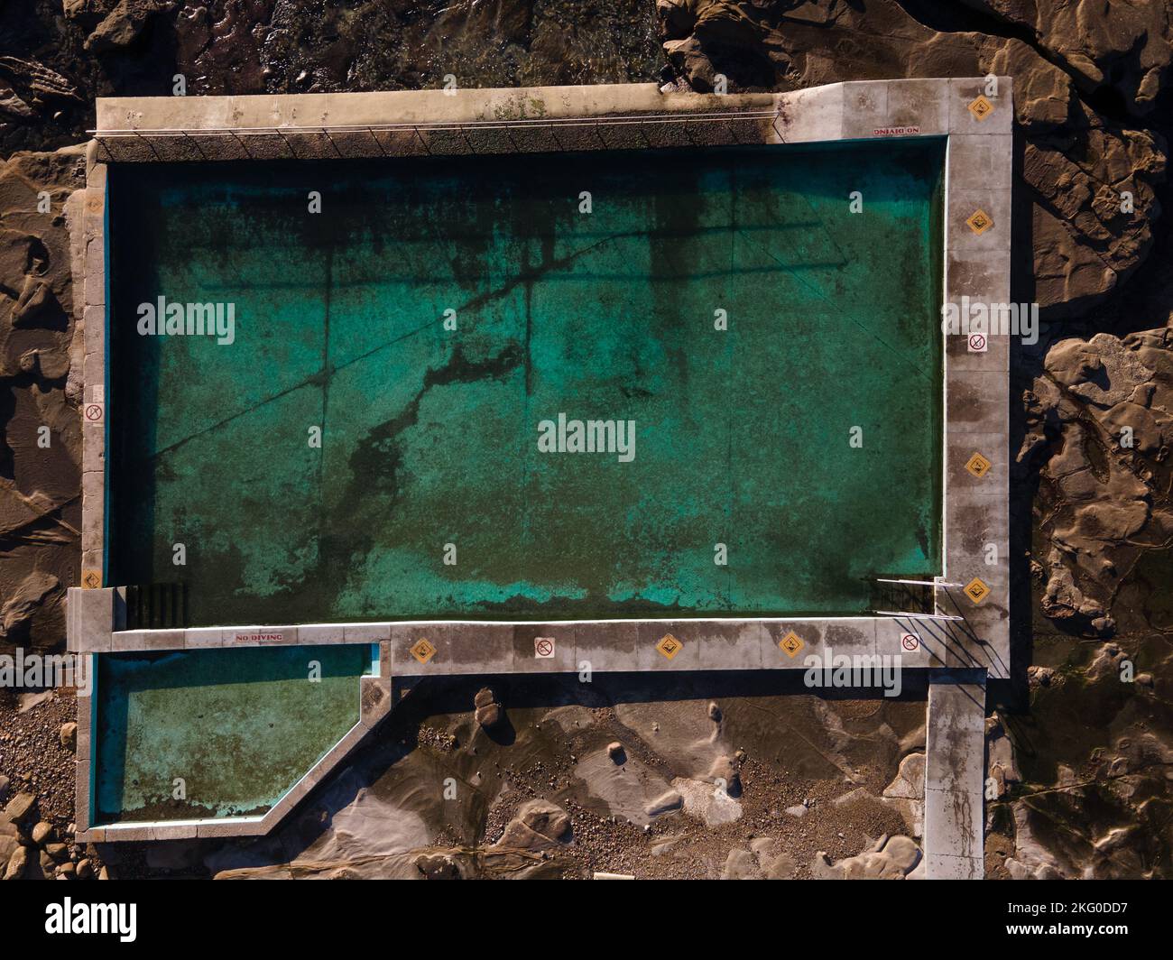 Aerial photo of saltwater rock pool hi-res stock photography and images ...