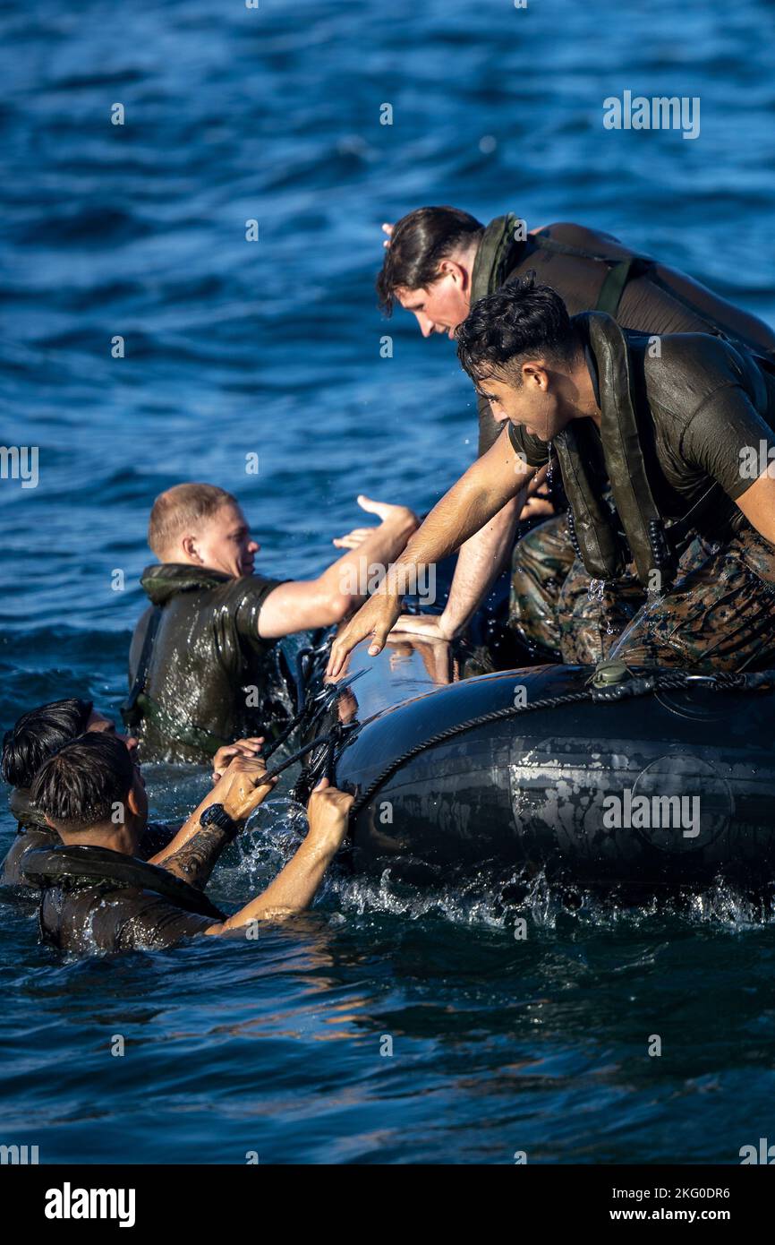 U.S. Marines with 2d Reconnaissance Battalion, 2d Marine Division ...