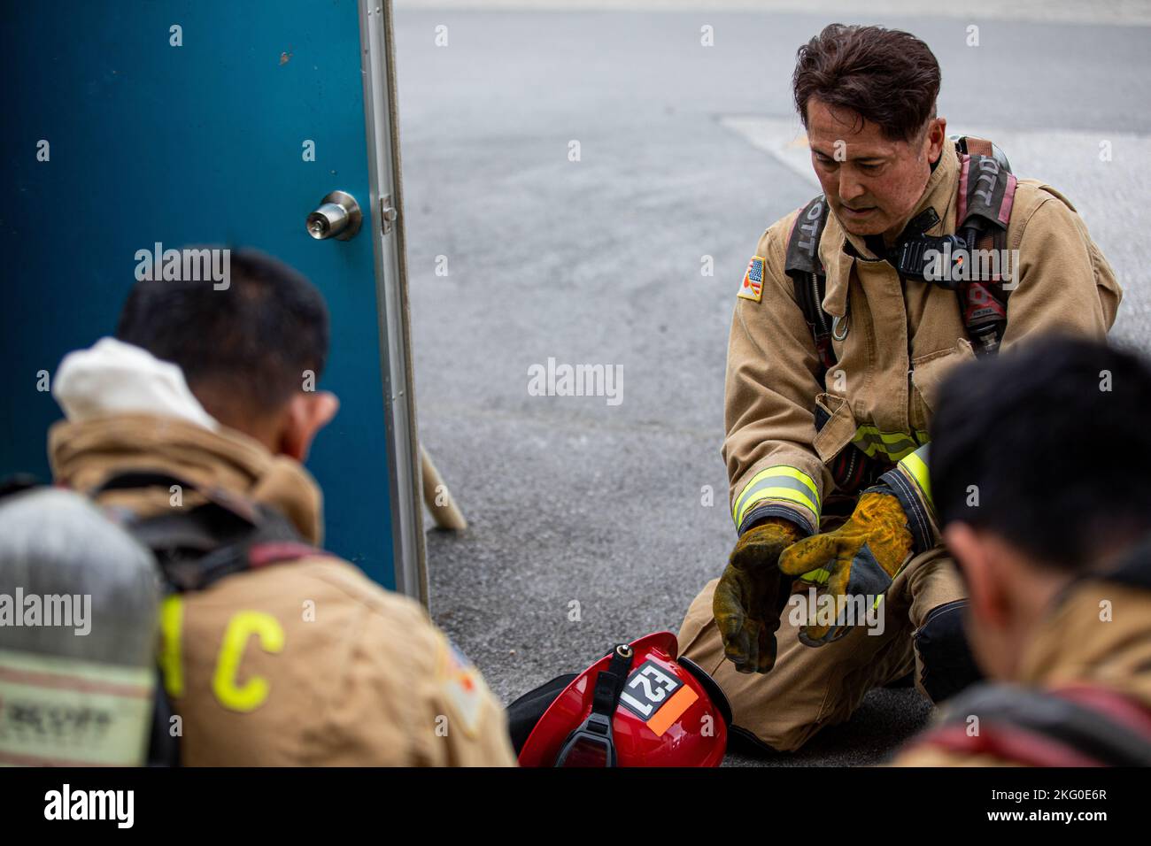 Shigemasa Matsuzaki, a fire captain with Marine Corps Installations ...