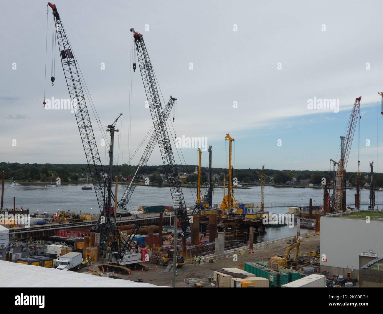 Kittery, ME (October 19, 2022) - Drilled shaft foundation work ...