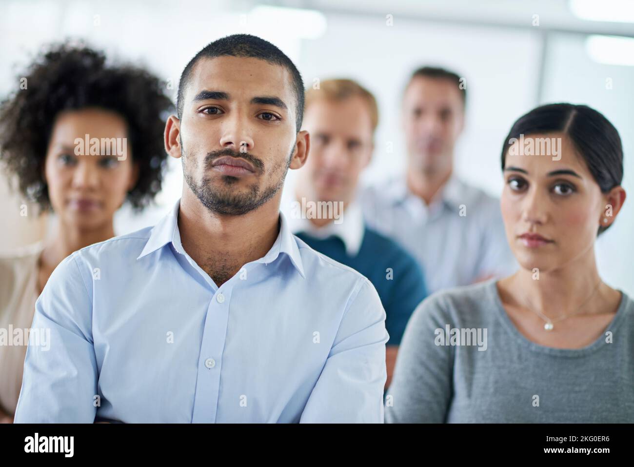 We dont leave room for error. Portrait of a group of diverse colleagues ...
