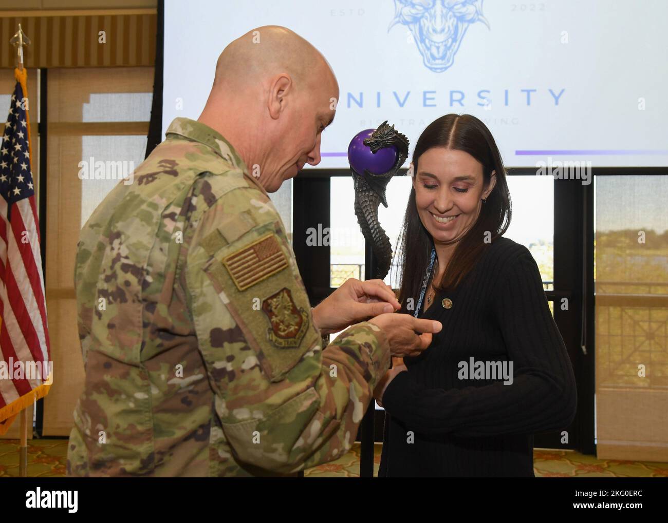 U.S. Air Force Col. William Hunter, 81st Training Wing commander ...