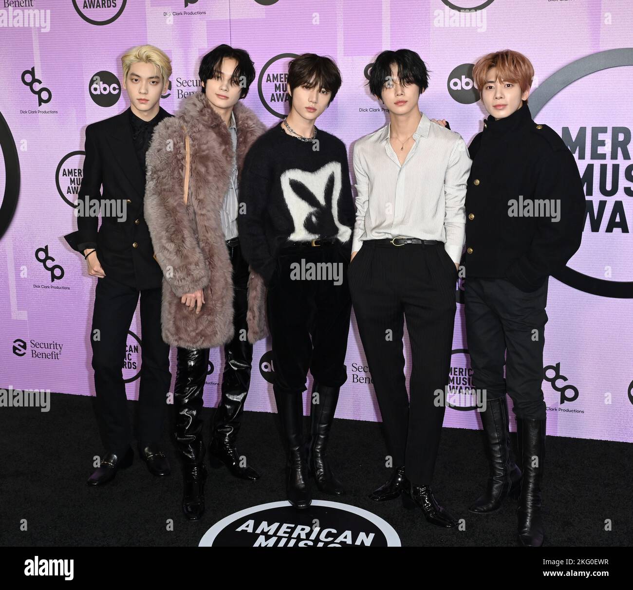 Los Angeles, USA. 20th Nov, 2022. TXT - Soobin, HueningKai, Beomgyu ...