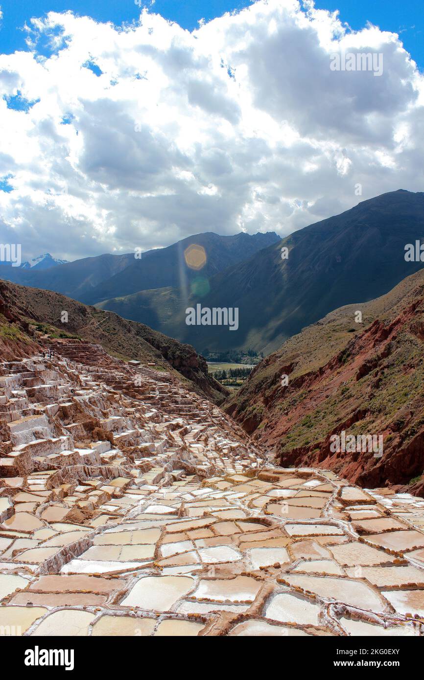 Maras salt pools, Peru Stock Photo - Alamy