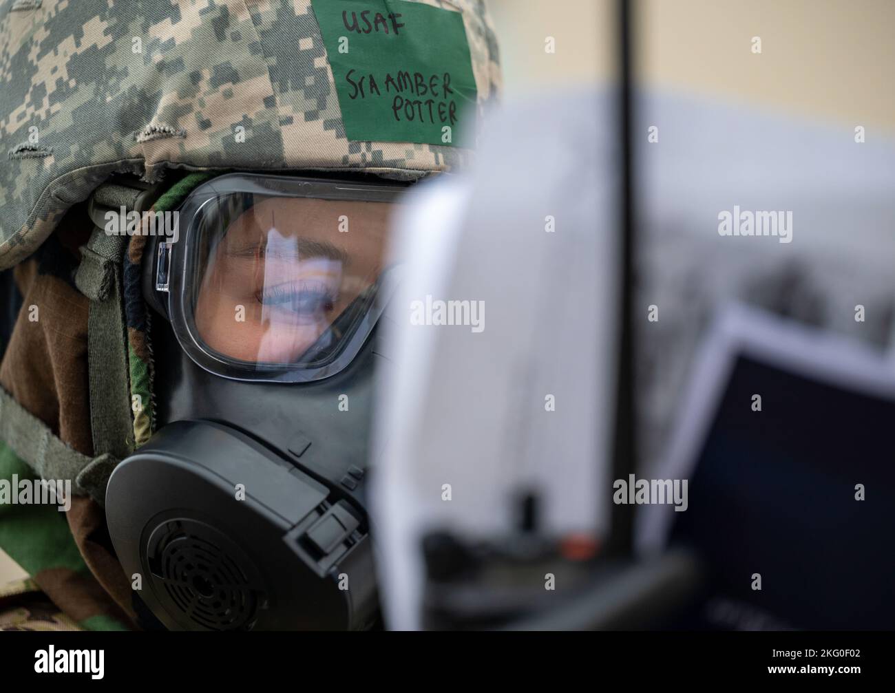 U.S. Air Force Senior Airman Amber Potter, 86th Dental Squadron dental ...
