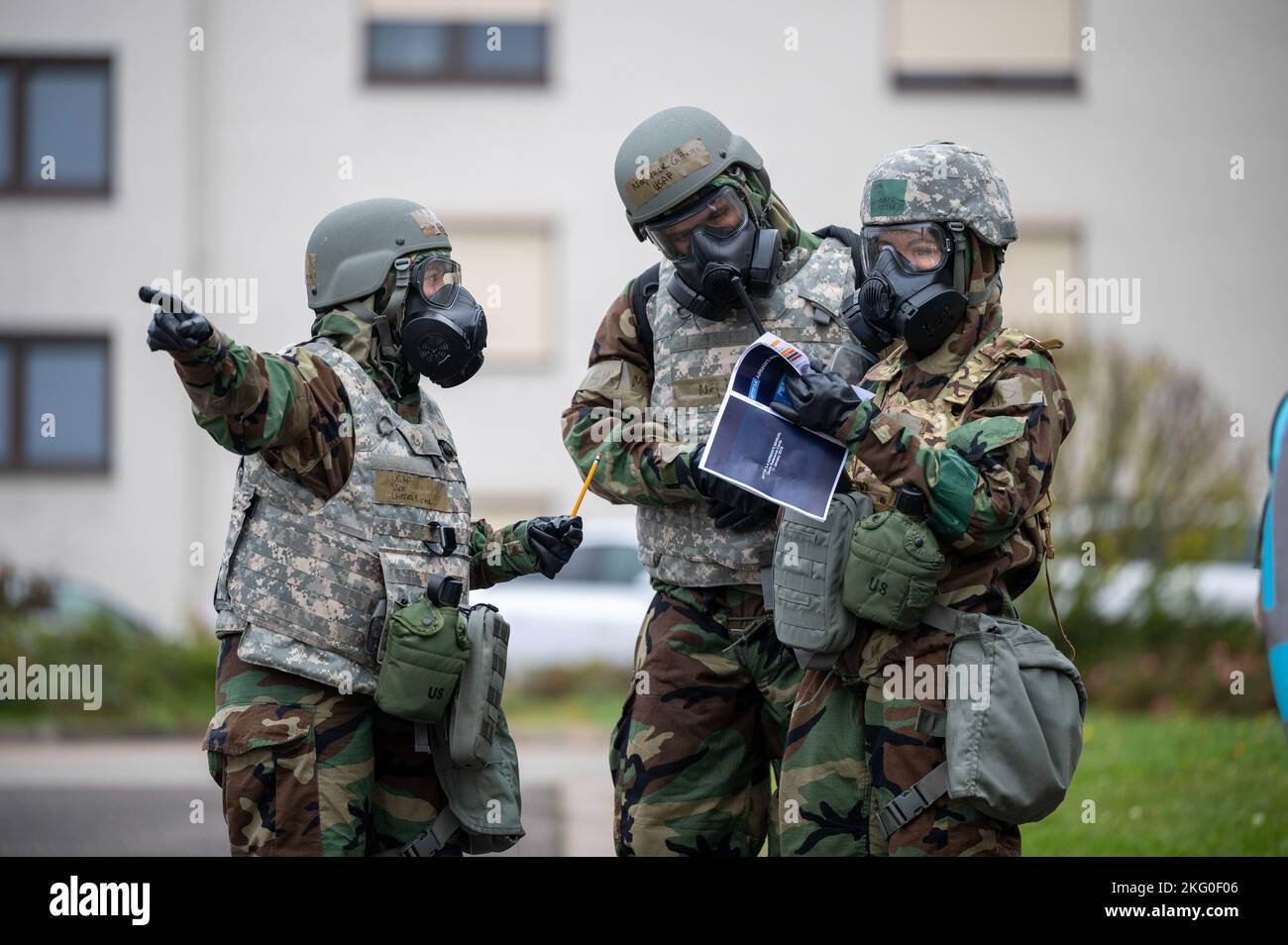 U.S. Air Force Airmen assigned to 86th Medical Group identify an ...