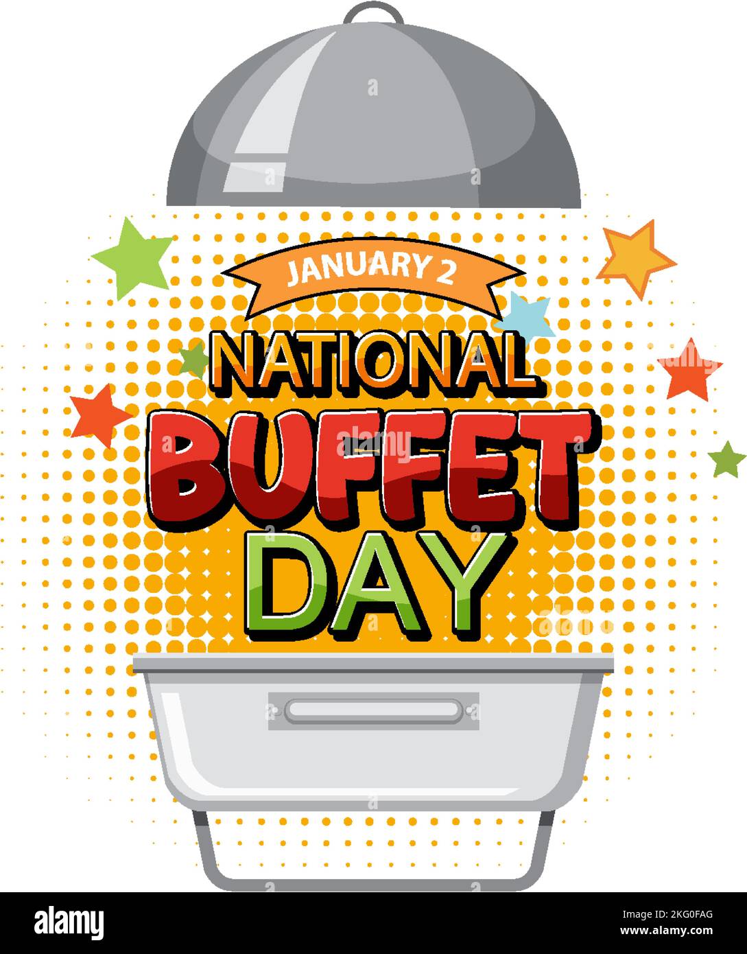 National Buffet Day Banner Design illustration Stock Vector Image & Art ...