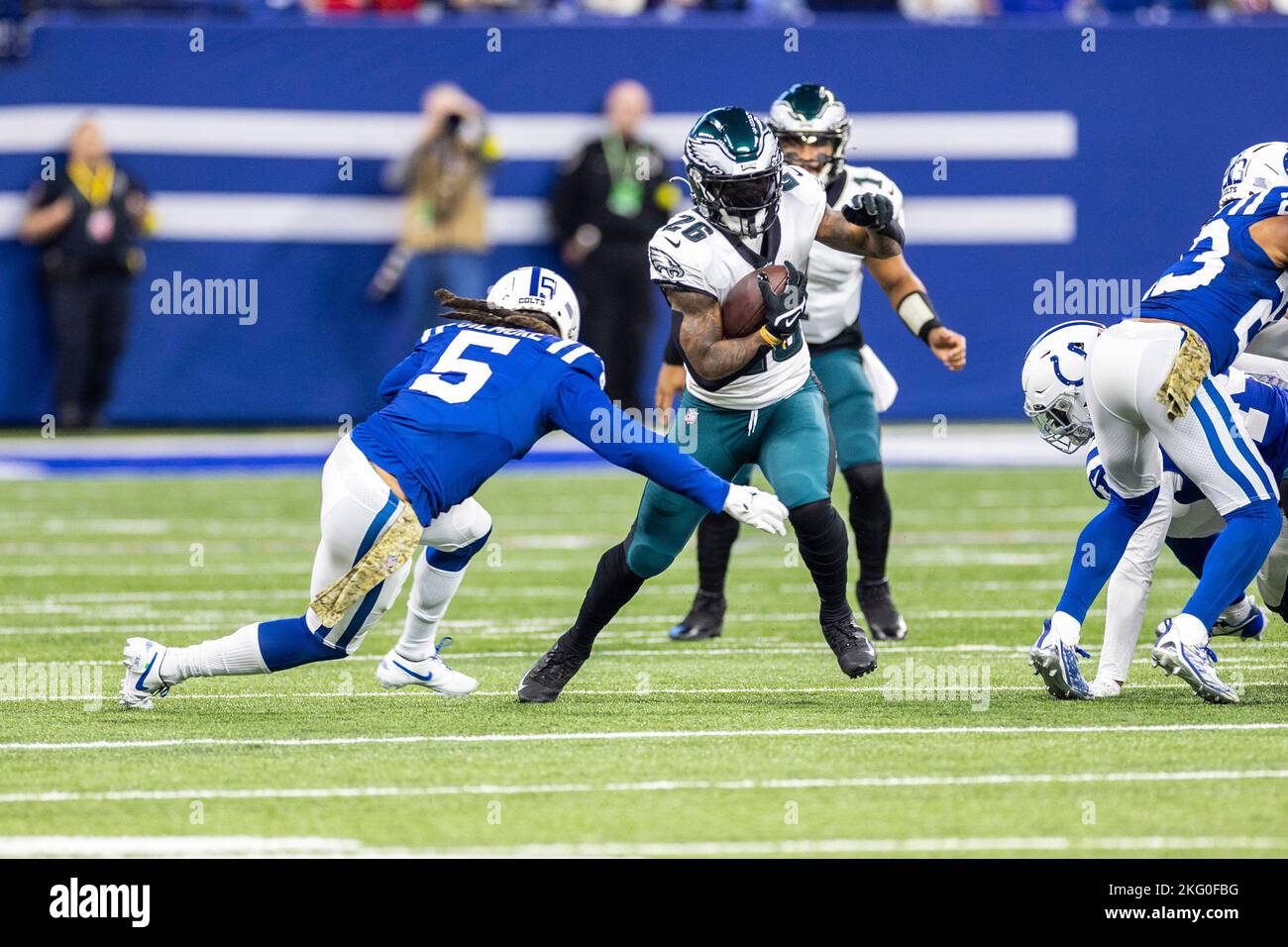 Indianapolis, Indiana, USA. 20th Nov, 2022. Philadelphia Eagles running ...