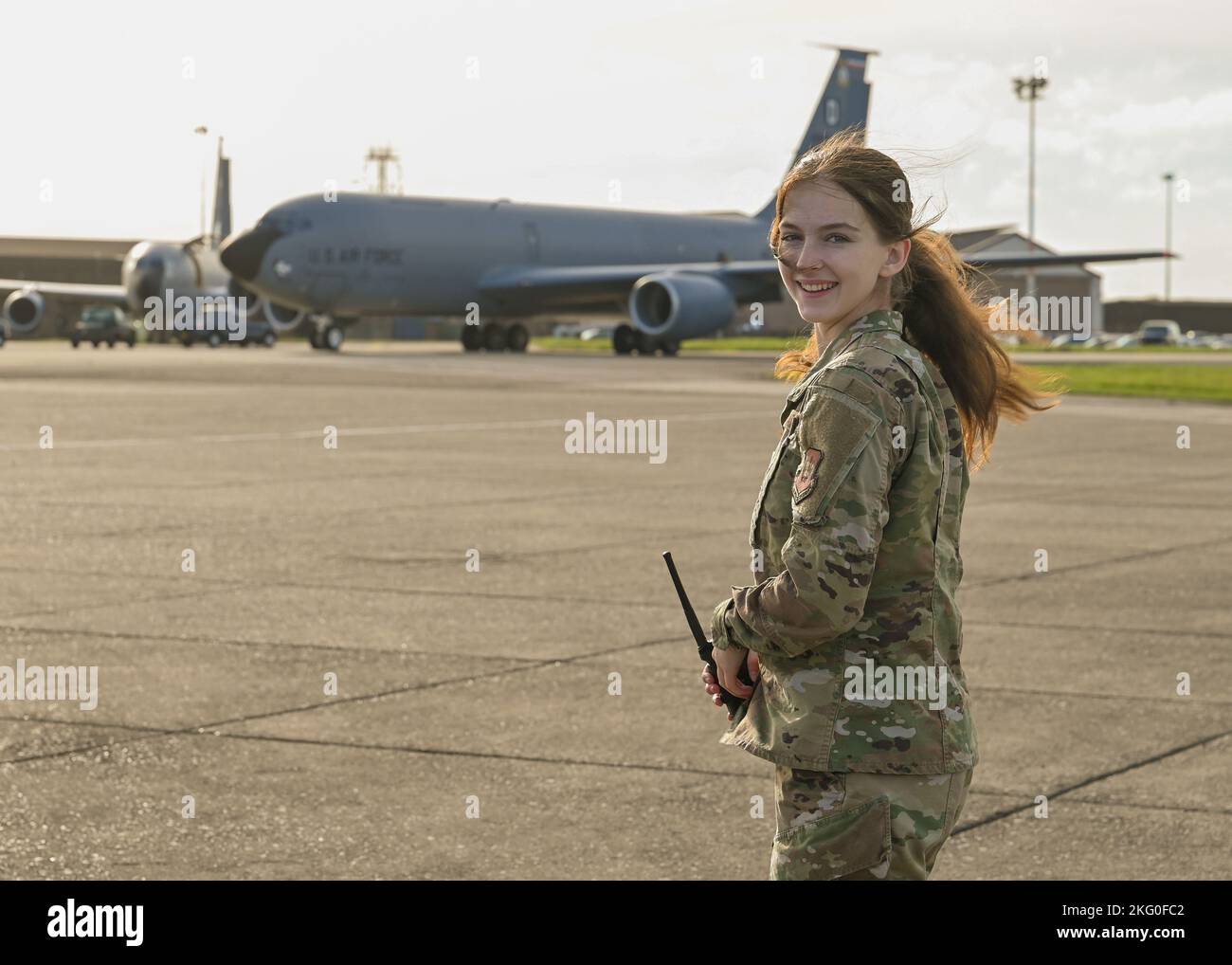 U.S. Air Force Airman 1st Class Elizabeth Long, 100th Operations ...