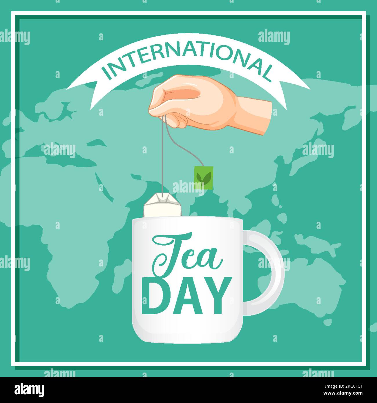 International tea day text banner illustration Stock Vector Image & Art ...