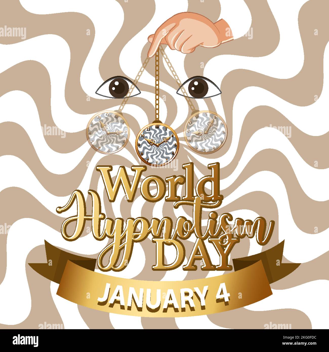 World Hypnotism Day Banner Design illustration Stock Vector Image & Art ...