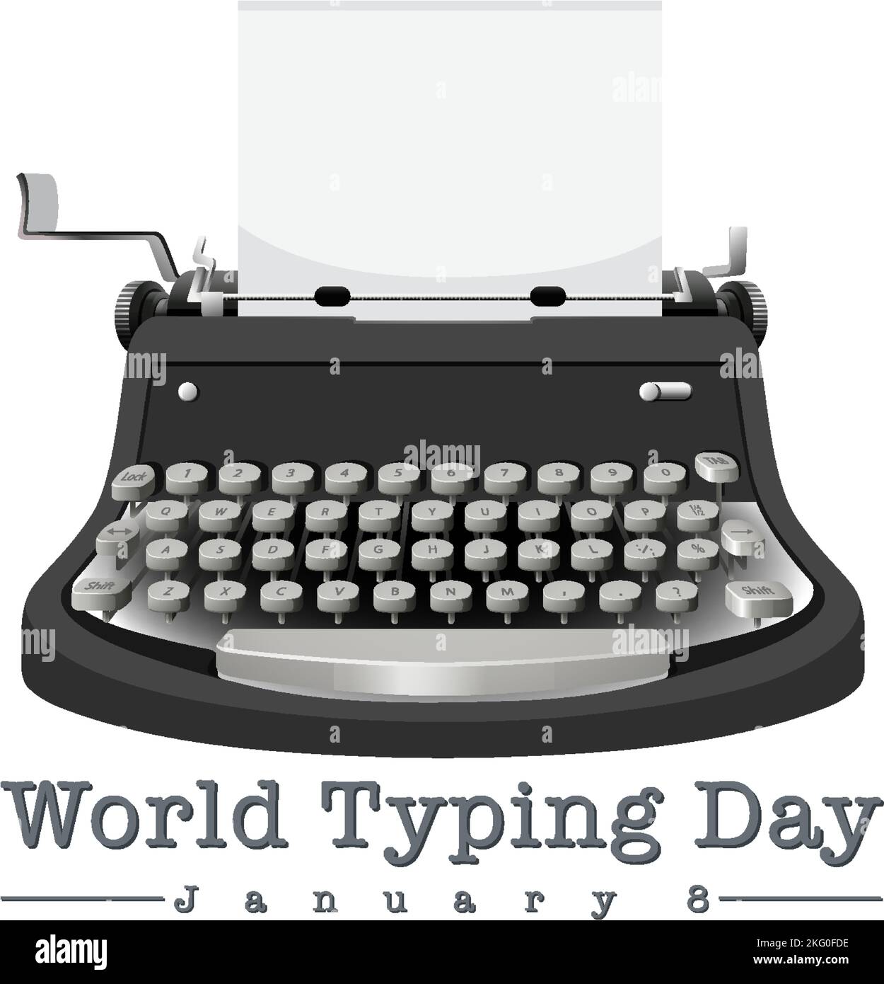 World Typing Day Banner Design illustration Stock Vector Image & Art ...