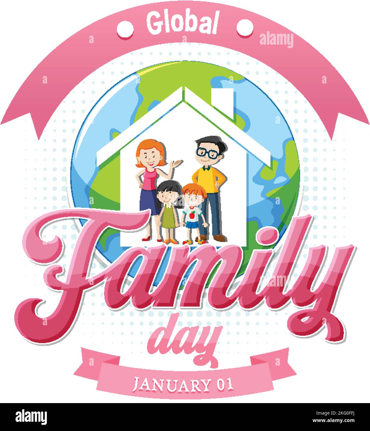 Global Family Day Baner Design illustration Stock Vector Image & Art ...