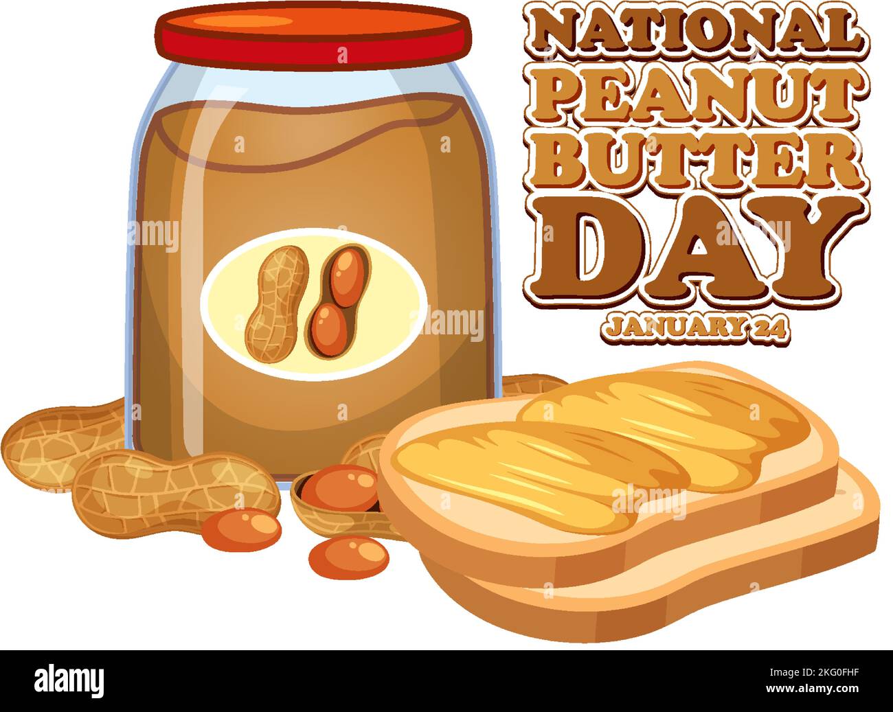 National Peanut Butter Day Banner Design illustration Stock Vector ...