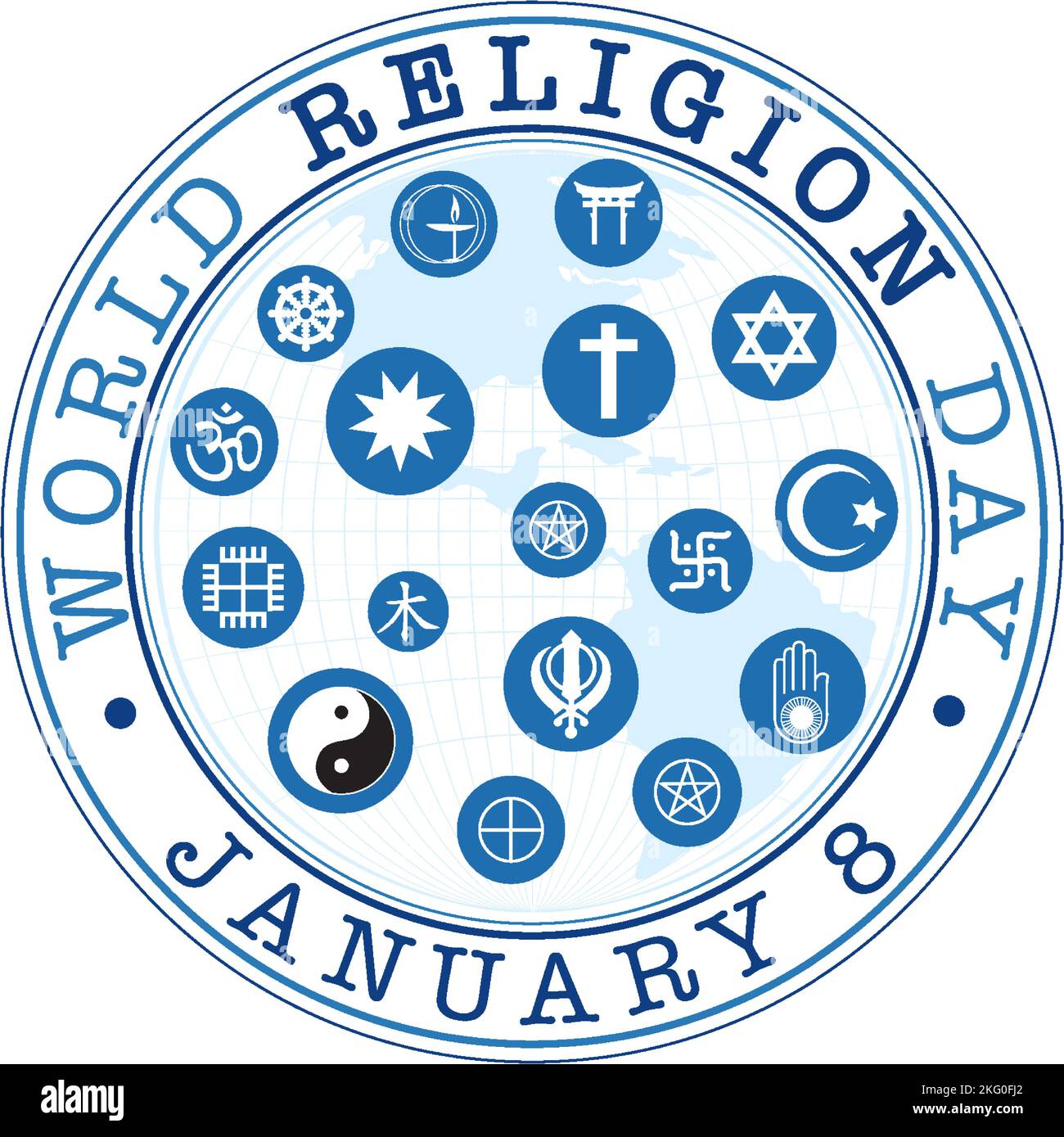 World Religion Day Banner Design illustration Stock Vector Image & Art ...
