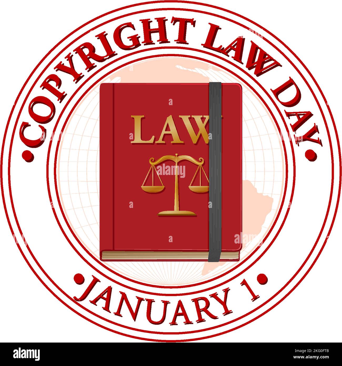 Copyright Law Day Banner Design illustration Stock Vector Image & Art ...