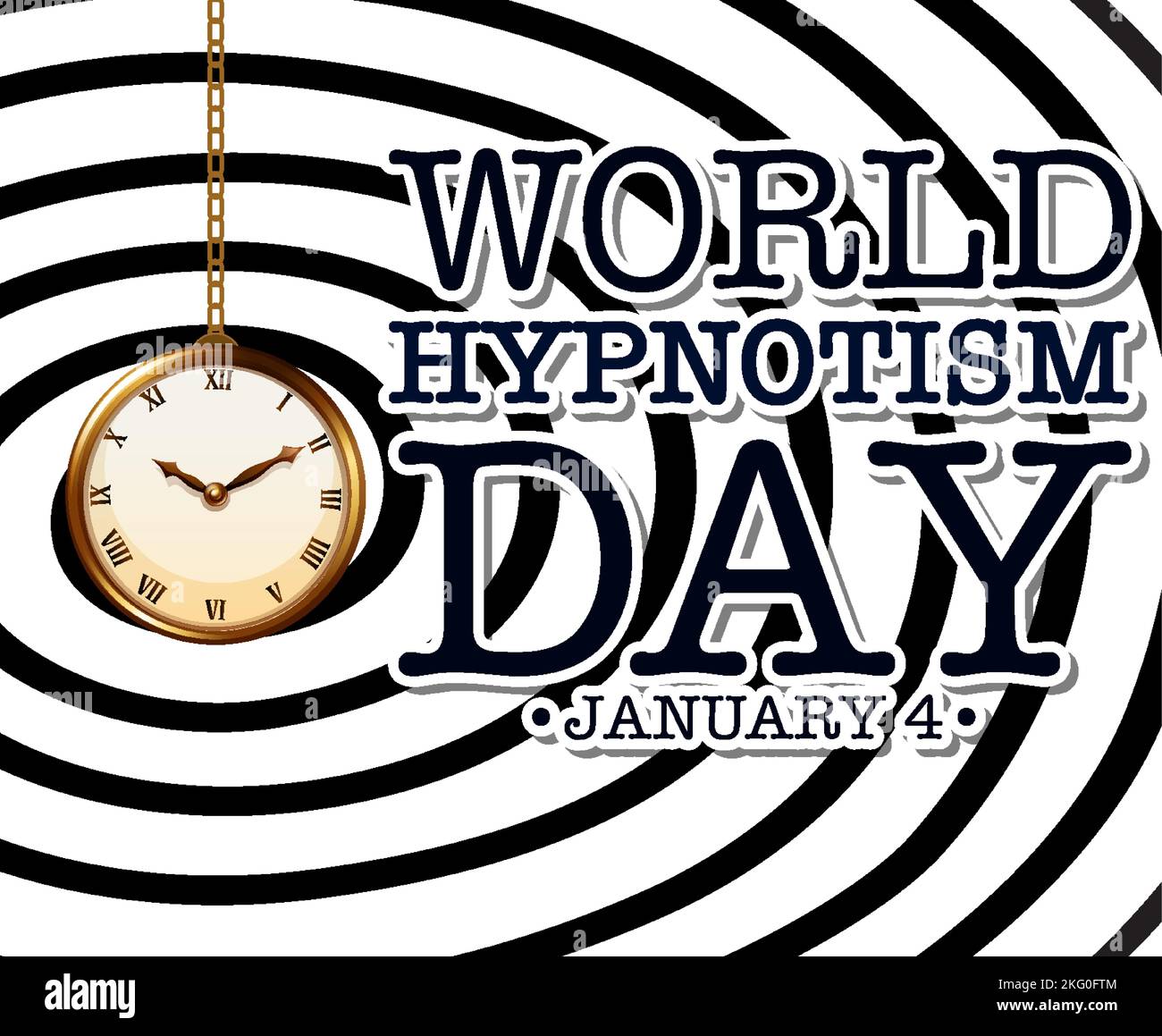 World hypnotism day January icon illustration Stock Vector Image & Art ...