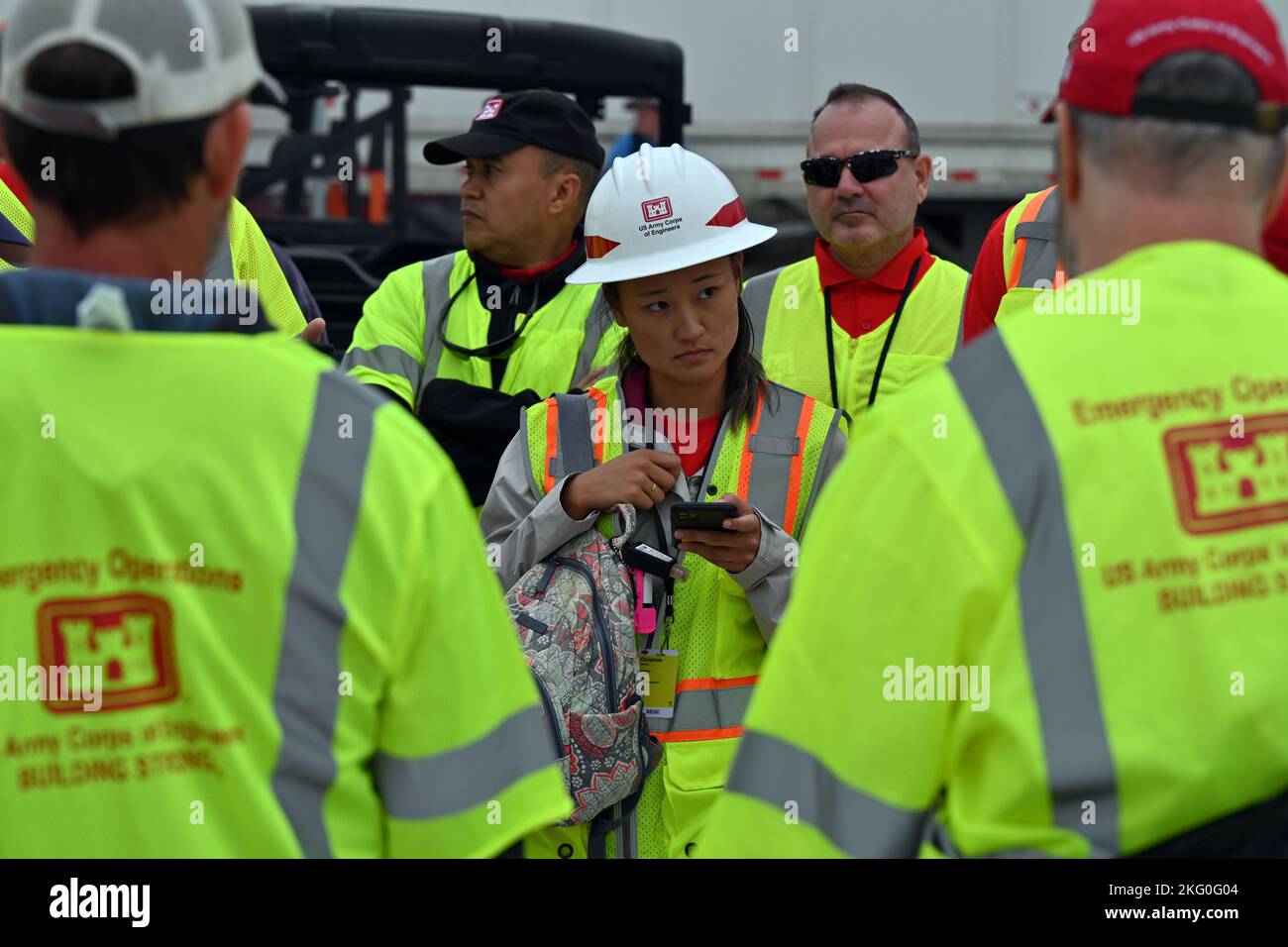 Christine Tamura, a structural engineer with the USACE Hurricane Ian ...
