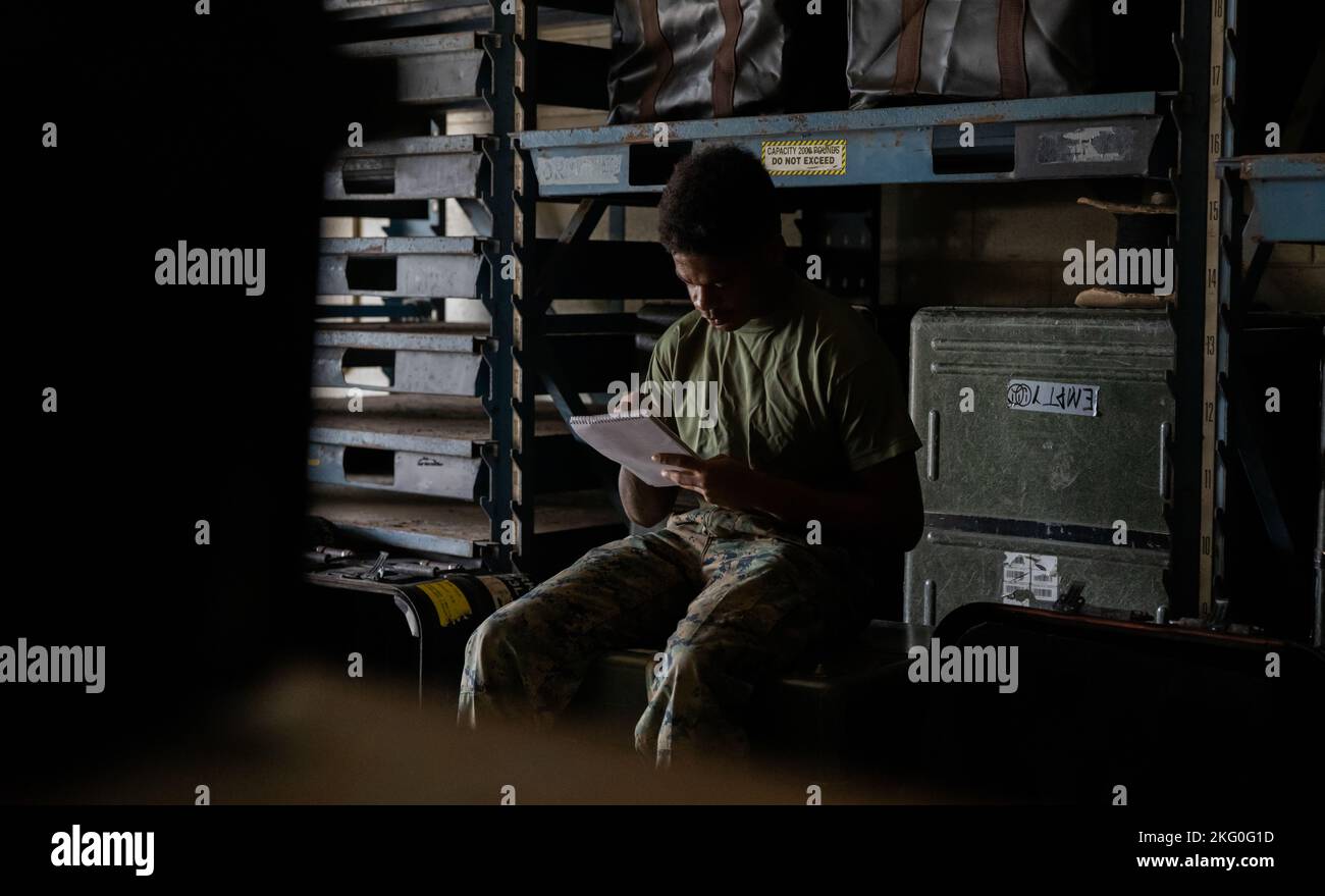 U.S. Marine Corps Lance Cpl. Devin D. McDaniel, a satellite ...