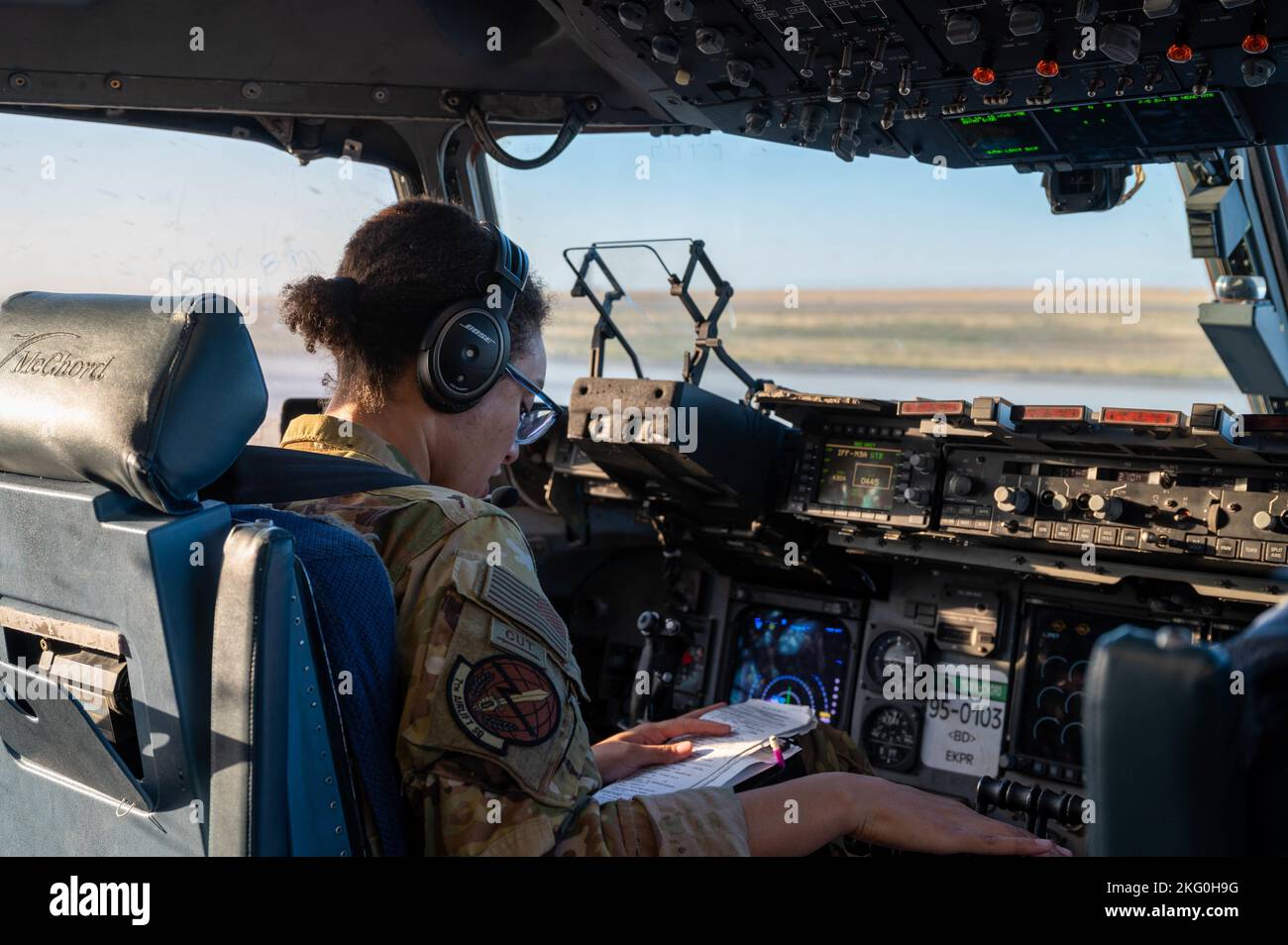 U.S. Air Force Capt. Avery Larkin, a pilot and tactics flight commander ...