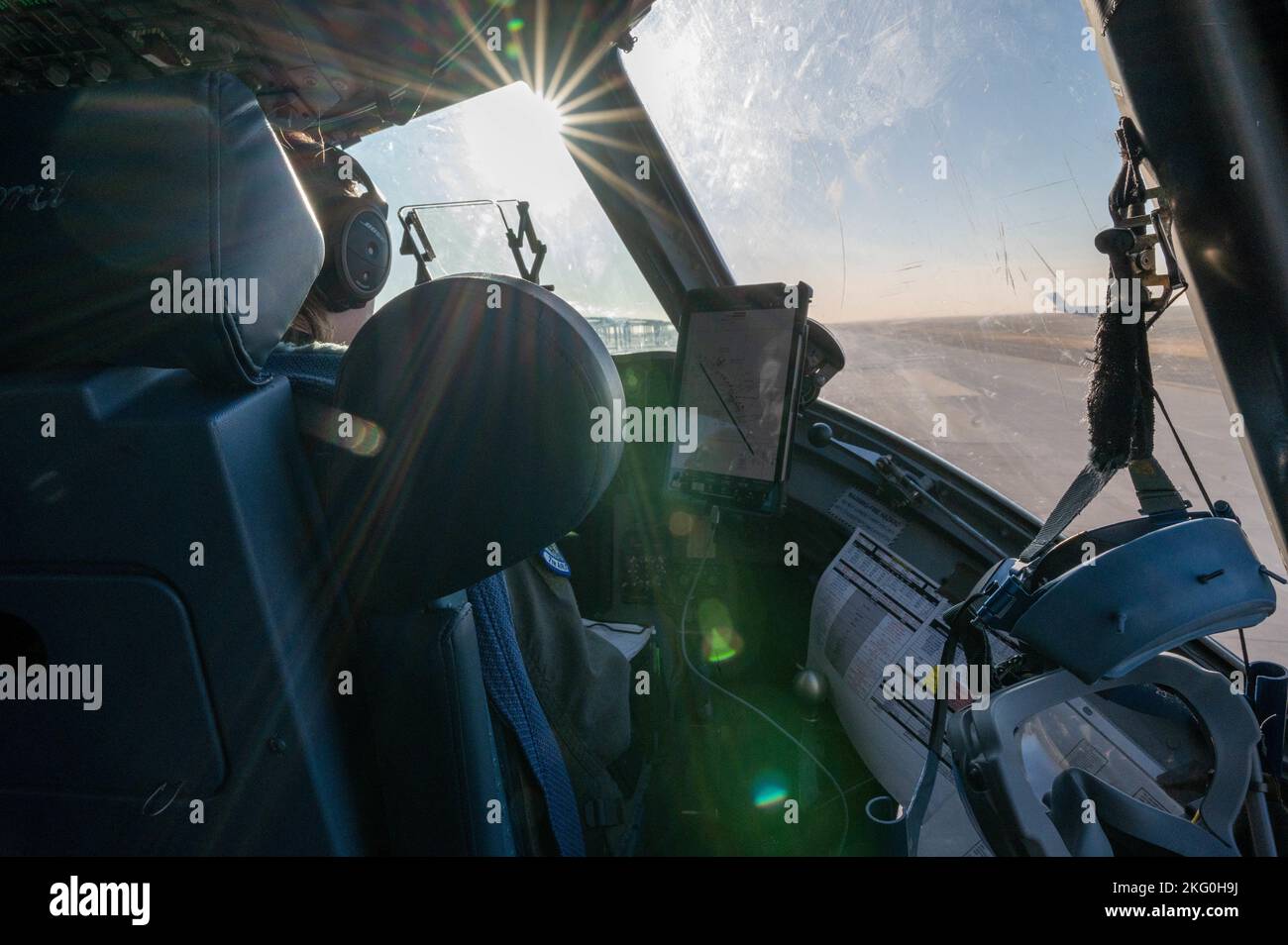 U.S. Air Force Capt. Kira Headrick, a pilot with the 7th Airlift ...