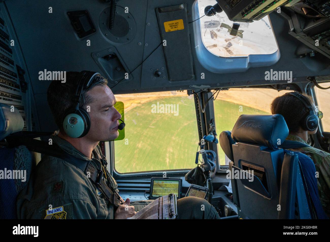U.S. Air Force Maj. Kevin Brooks, chief of Air Mobility Command tactics ...