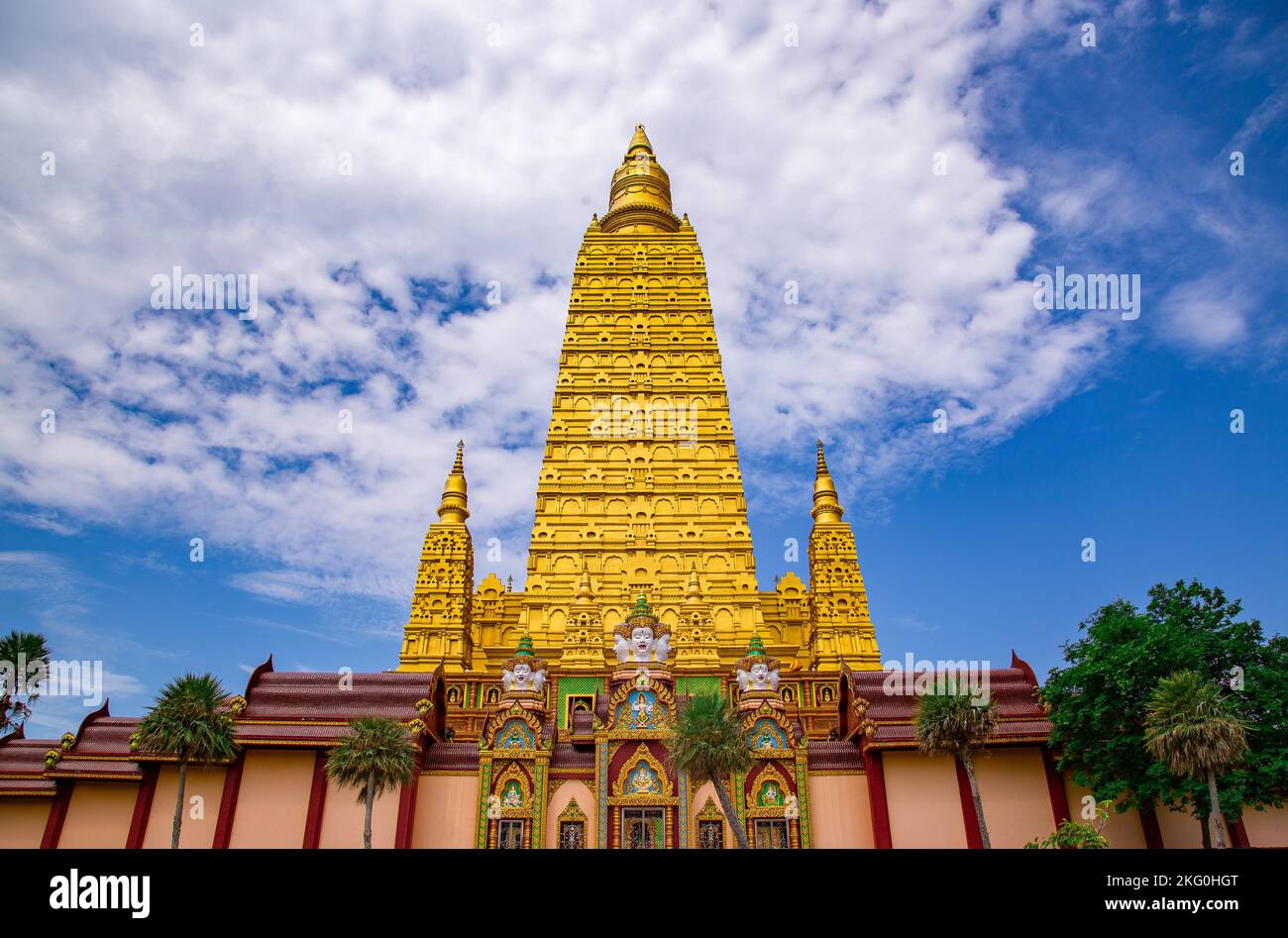 Wat MahaThat Wachira mongkol in Krabi, Thailand Stock Photo - Alamy