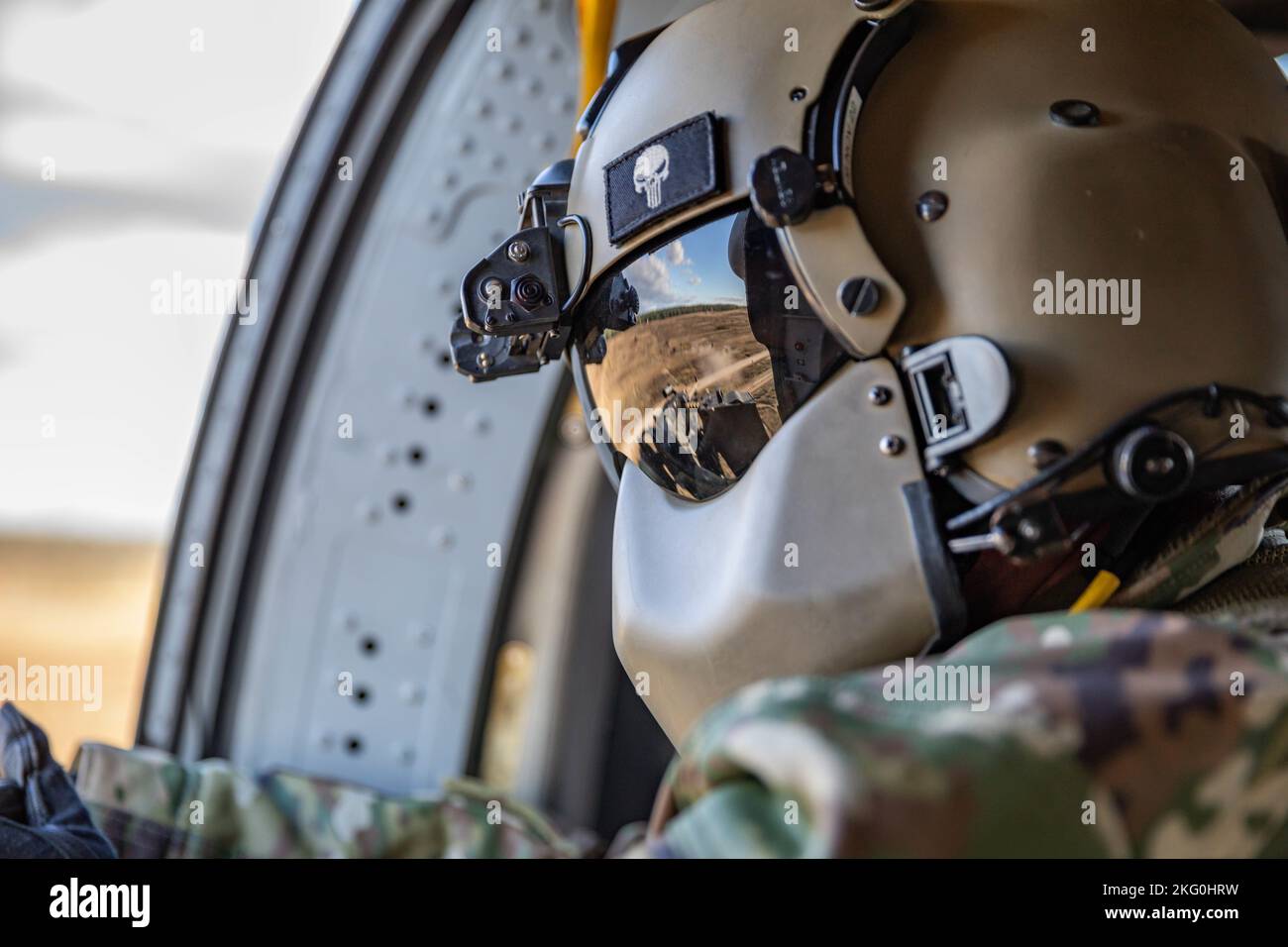U.S. Army Staff Sgt. Hunter Peck, a UH-60 helicopter maintainer and ...