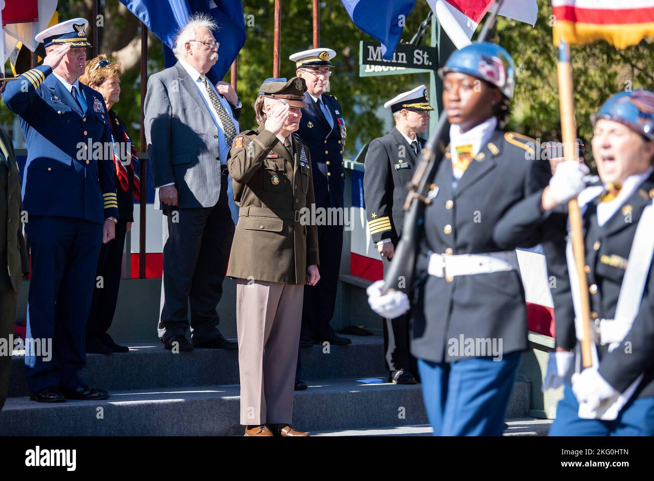 U.S. Army Brig. Gen. L. Scott Linton (center), 88th Readiness Division ...
