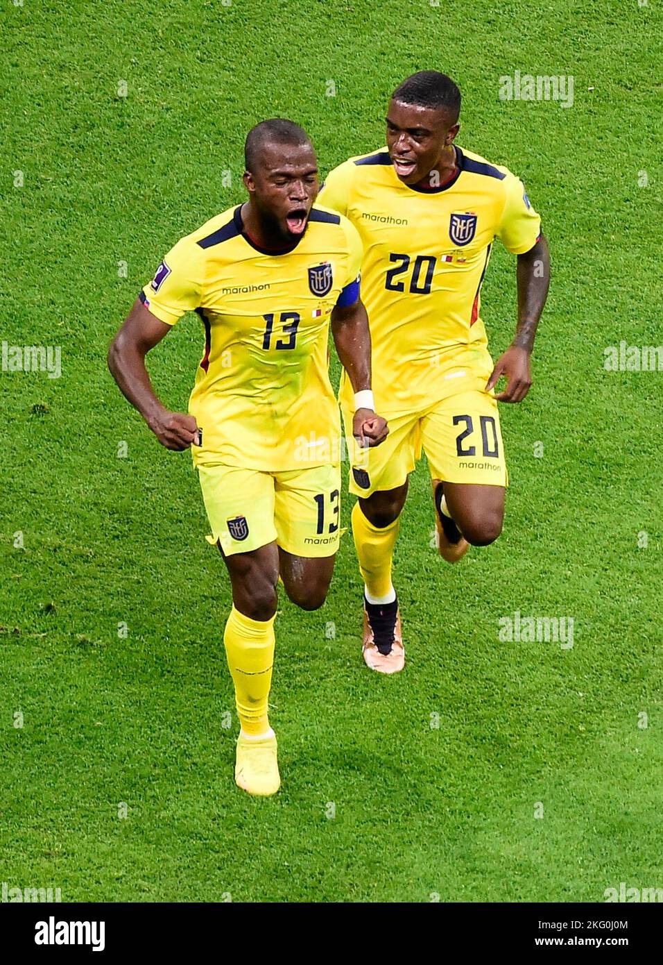 Qatar. 20th Nov, 2022. Ecuador's. Valencia during the FIFA World Cup ...