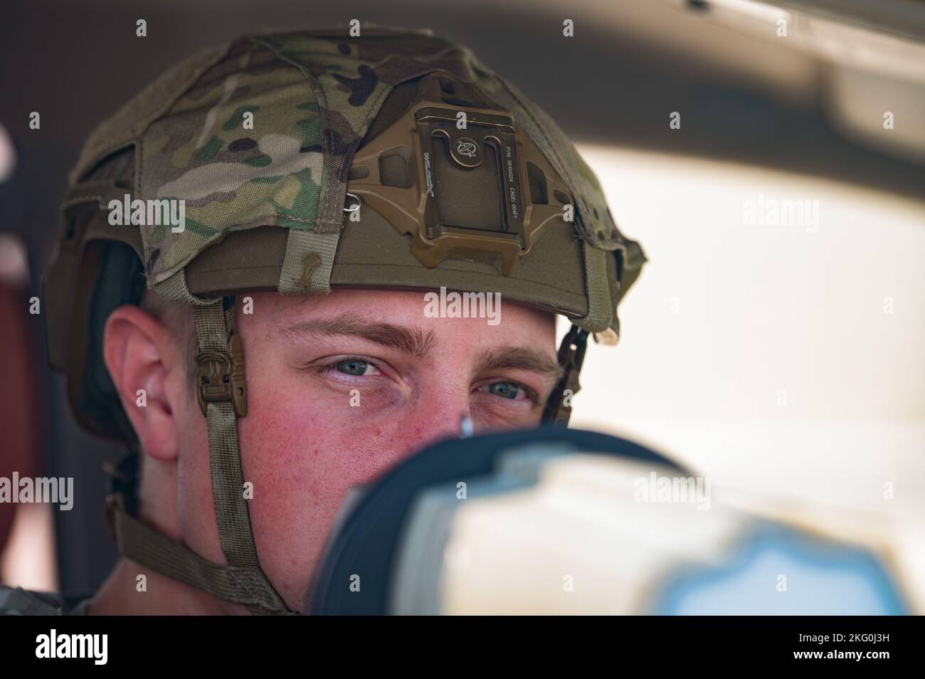 U.S. Air Force Senior Airman Andrew Loret, 386th Expeditionary Security ...