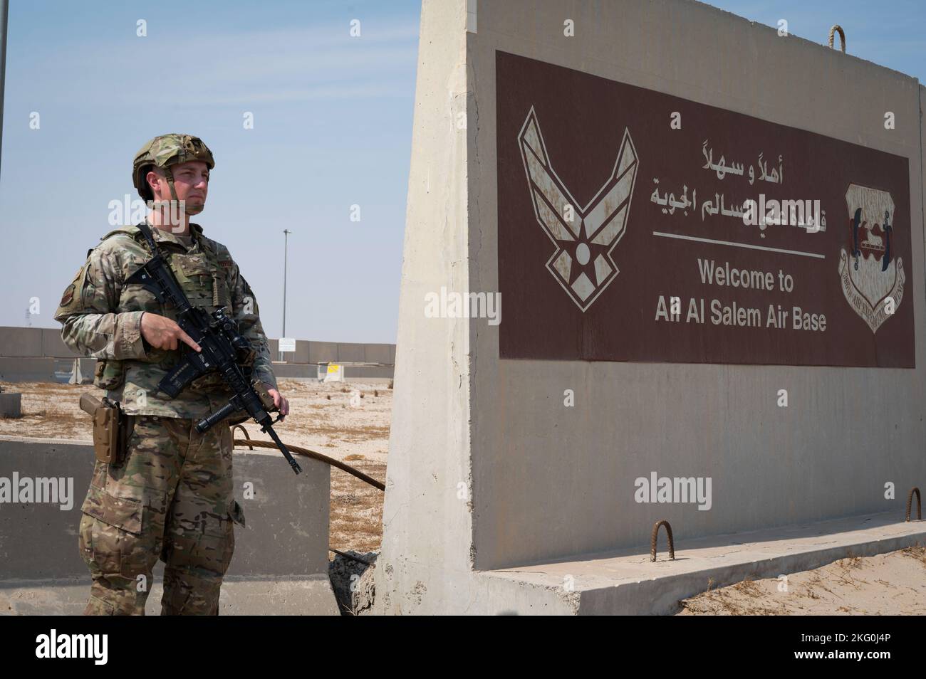 U.S. Air Force Senior Airman Andrew Loret, 386th Expeditionary Security ...